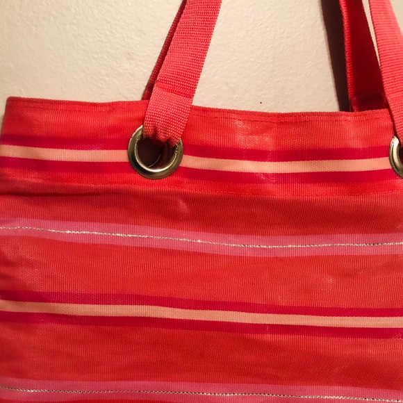 Sand N Sun | Bags | Sand Sun Mesh Pink Beach Bag | Poshmark